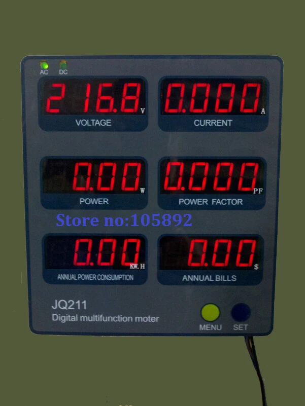 Freeshipping 6 in1 Multifunction monitoring metering meter AC/DC ...