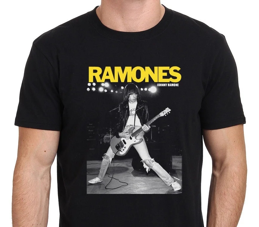 Fashion Personality Pattern Cotton Men's T Shirt Ramones Johnny Ramone ...