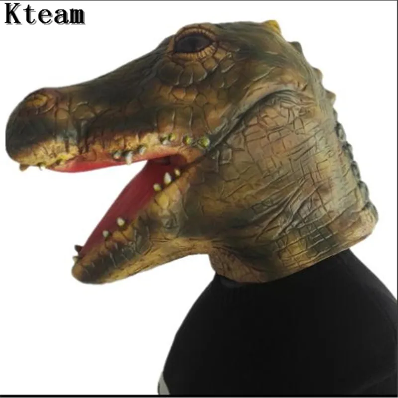 Hot New Realistic Creepy Scary Crocodile Mask Latex Full Face Adult ...
