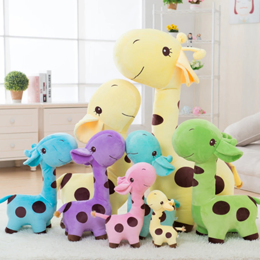 Plush Giraffe Plush Toy Stuffed Toy Pluche Stuffe Speelgoed Colorful ...