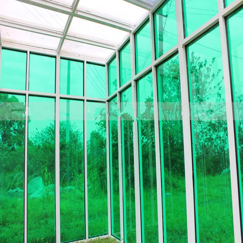 0.5x5m Green Decorative Window Film Green Solar Tint Bedroom Bathroom ...