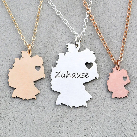 Germany Charm Country Necklace Personalized Names Or Letters Travel germany-charm-country-necklace-personalized-names-or-letters-travel