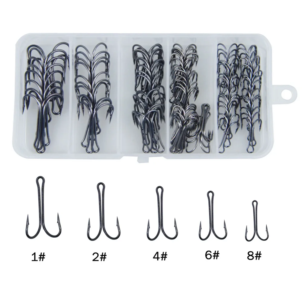 Hooks Double Fishing Fly Tying | Carbon Steel Fishing Hooks Kit ...
