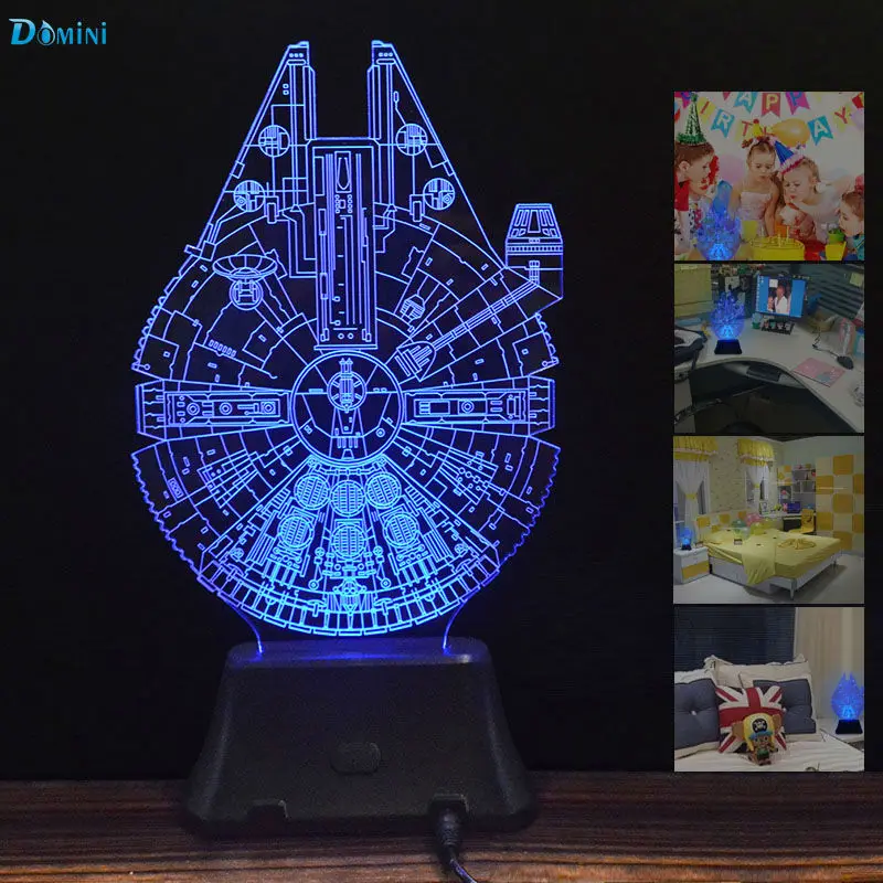 Luminarias de Luz de La Noche de La Lámpara 3D Star Wars 3D Luces de ...