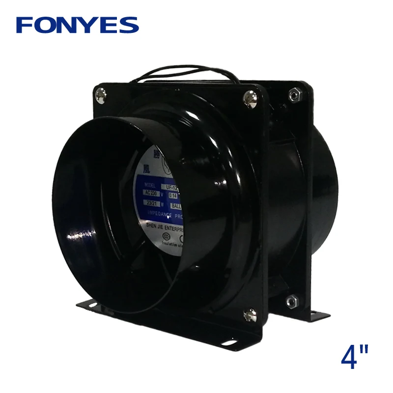 Ac 미니 냉각 팬 인라인 덕트 팬 공기 추출기 환기 부스터 축 배기 팬 송풍기 100mm 220v 4 인치