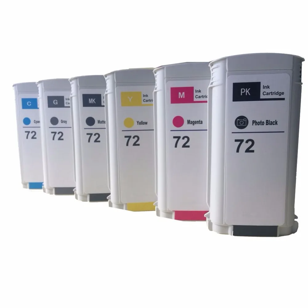 Compatible for HP 72 C9370A Photo Black C9371A Cyan C9372A Magenta ...