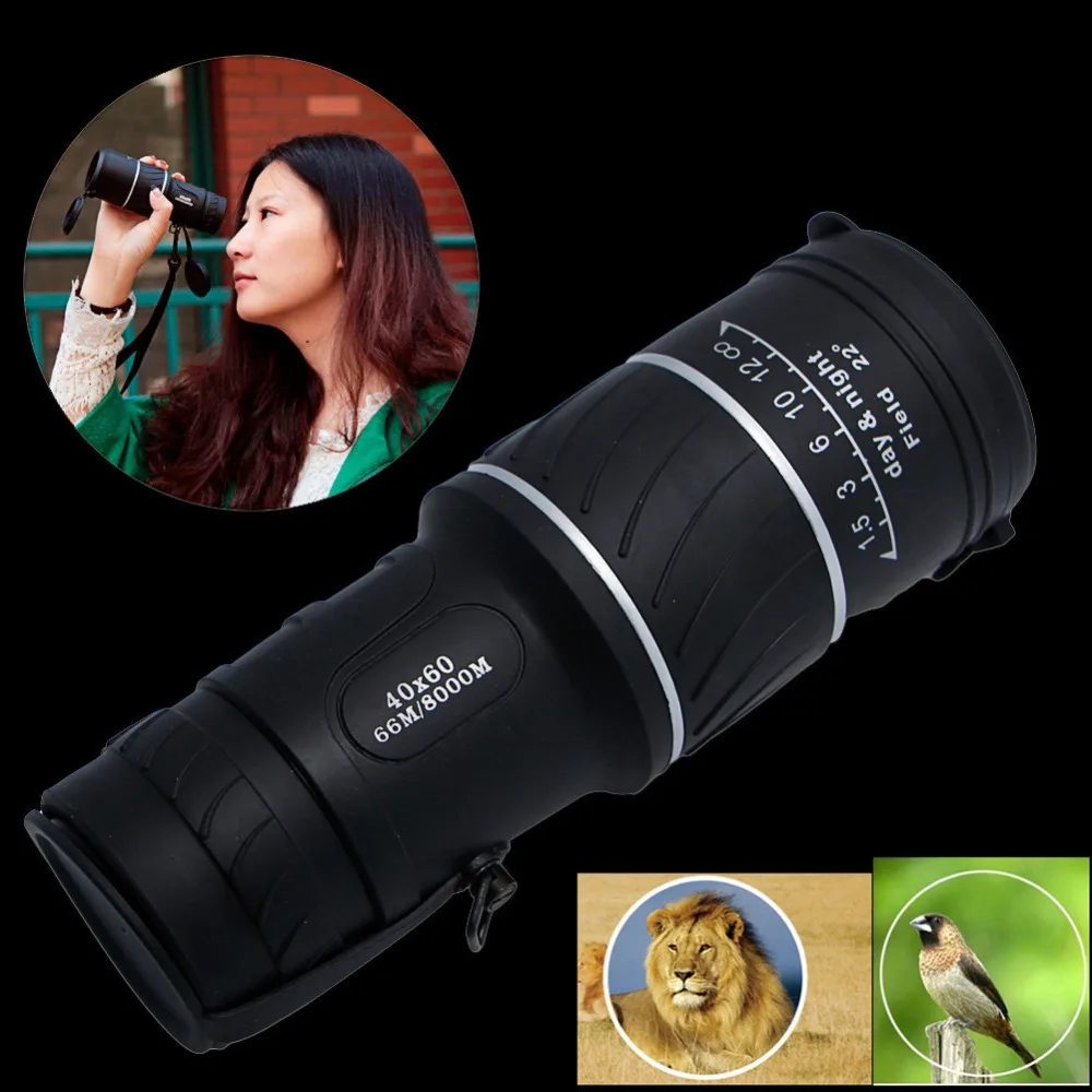 PANDA Day Vision 40x60 HD Optical Monocular Hunting Camping Hiking ...