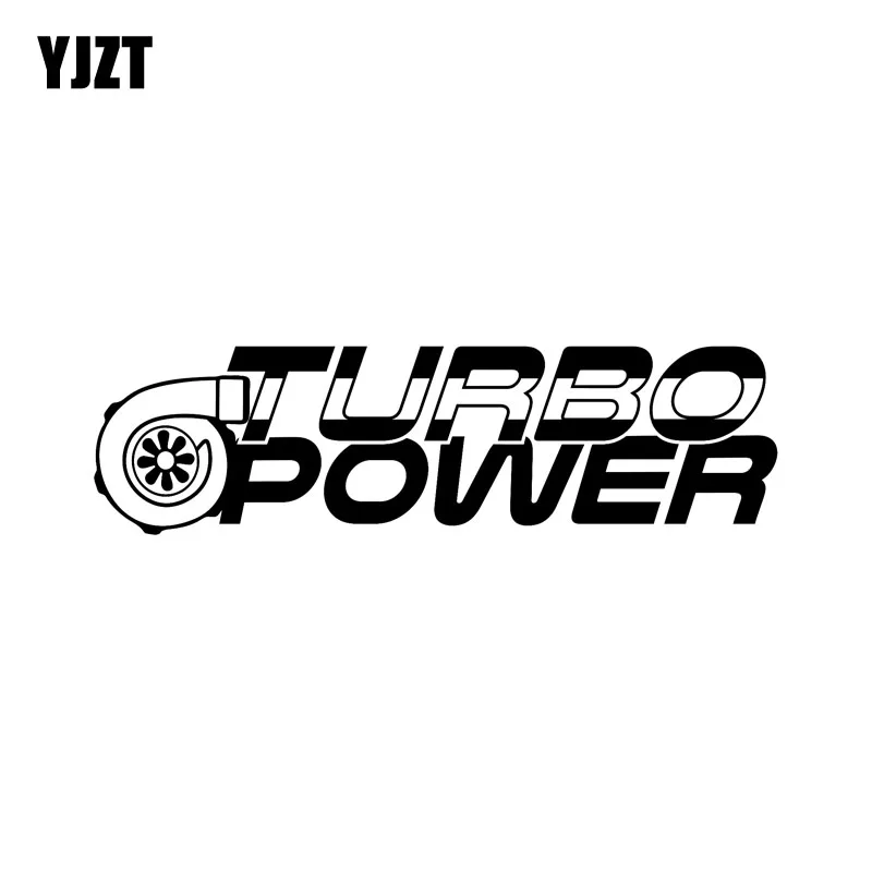 YJZT-15-6CM-4-5CM-TURBO-POWER-Funny-Vinyl-Decal-Car-Sticker-Boost-Black ...