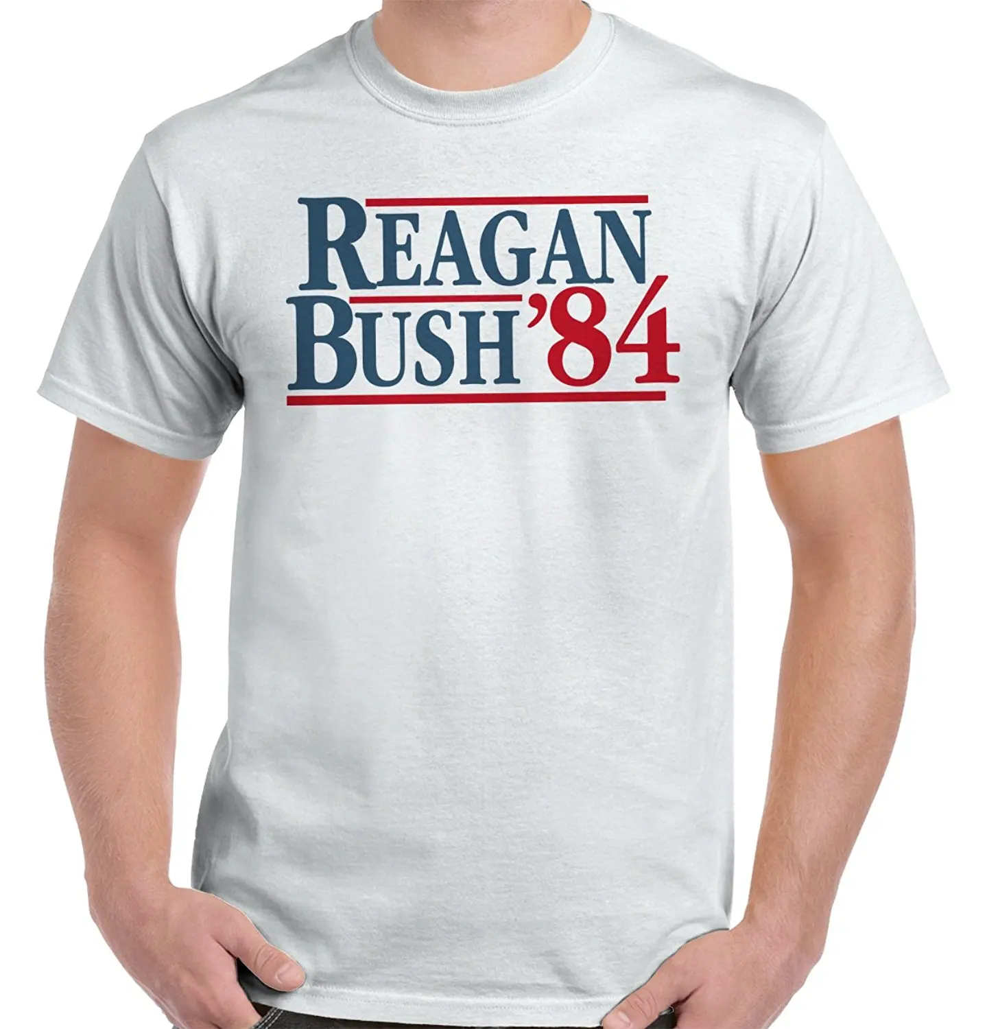 New Ronald Reagan George Bush 84 Campaign T Shirt-in T-Shirts from Men ...