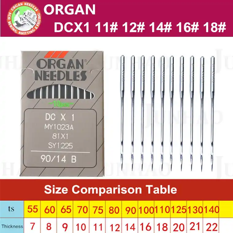 10pcs/lot High Quality ORGAN NEEDLES DBX1,90/14,Industrial Lockstitch Sewing Machine ,Singer ...