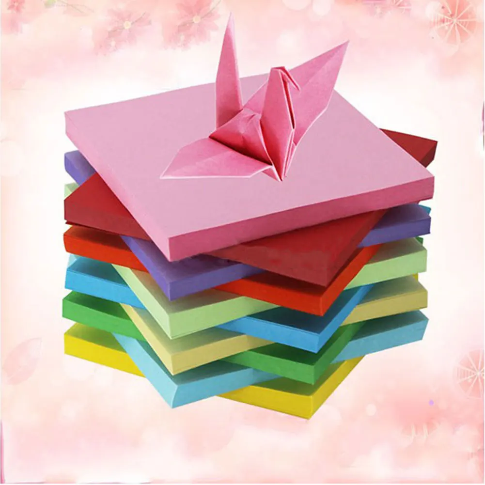 100Pc Origami Square Paper Double Sided Scrapbooking 10CM Handmade Mix 100pc-origami-square-paper-double-sided-scrapbooking-10cm-handmade-mix