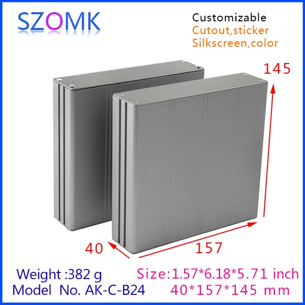 aluminum enclosure electronics outlet enclosures (4 pcs) 40*157*145mm ...