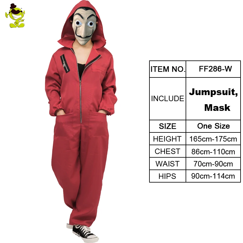 Women S Dali Movie Costume Role Play Money Heist The House Of Paper La ...