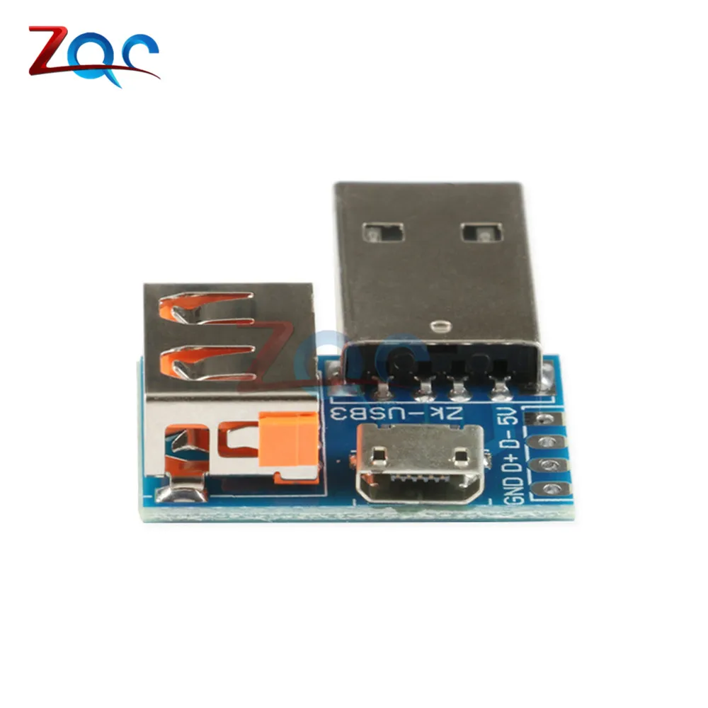 USB Converter Standard Type A USB Female to Male to Micro USB to 4P ...