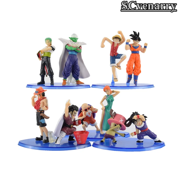 One Piece Ace Luffy Nami Figures And Dragon Ball Z Goku Gohan Piccolo ...