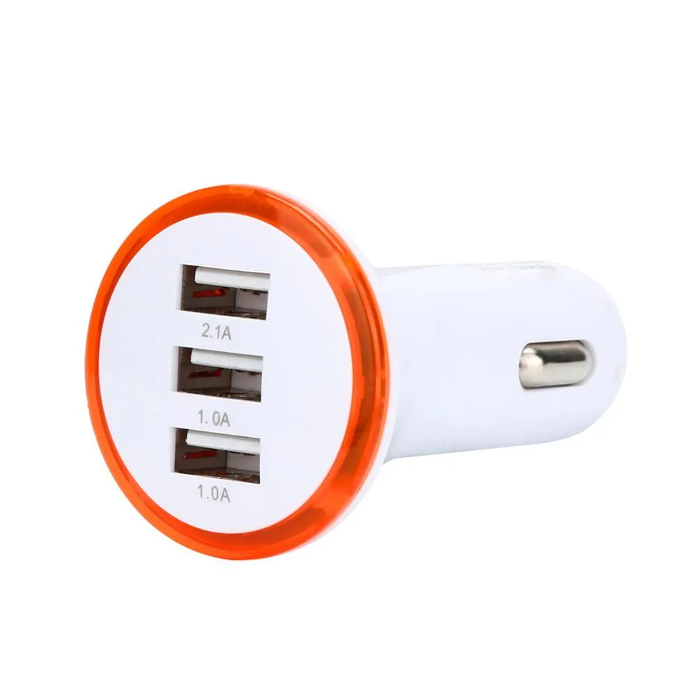 3.1A LED USB 3 Port Adapter Socket Car Charger