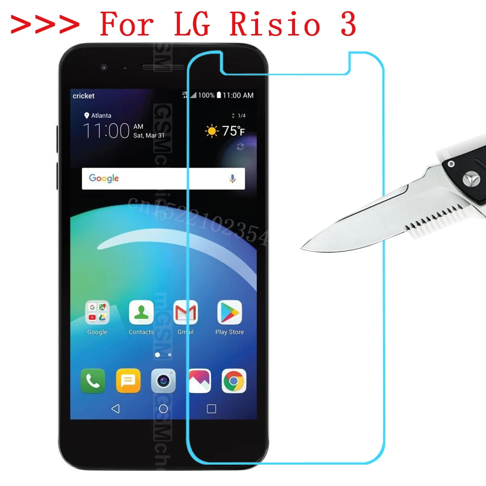 스마트 폰 강화 유리 9 h 방폭 보호 필름 화면 보호기 전화 lg risio 3|폰 강화유리| - AliExpress