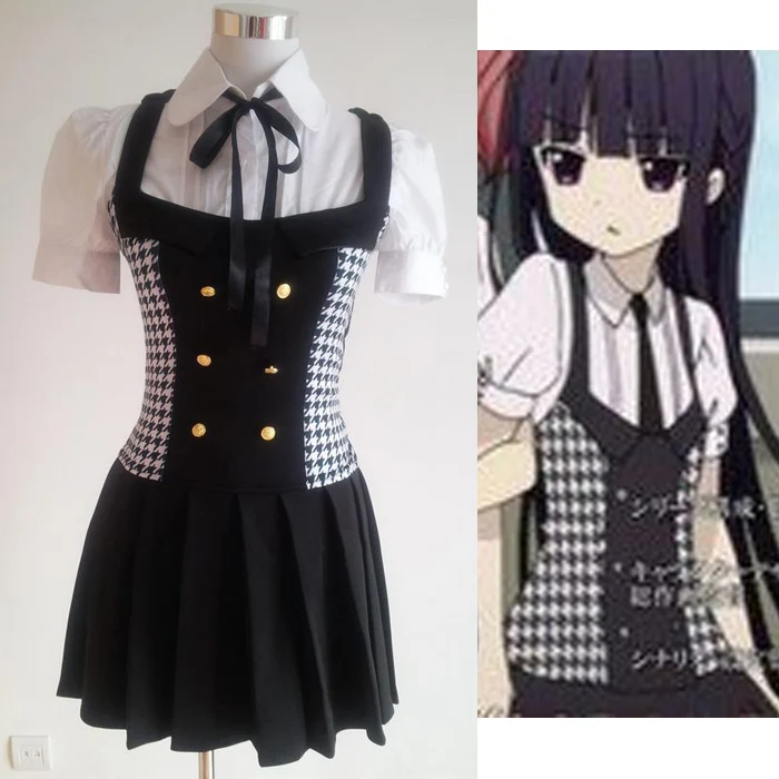Shirakiin Riricho Uniform Cosplay Inu X Boku Ss Anime Cartoon Halloween ...