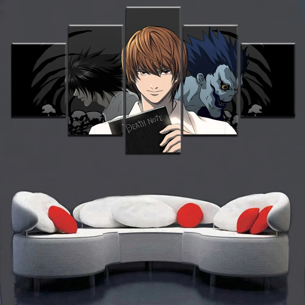 Death Note Anime Home Decor Picture Hd Print Canvas Printed Living Room ...