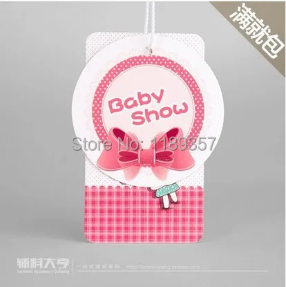 In stock Kids hang tags/ girl children clothing/bag tag label free ...