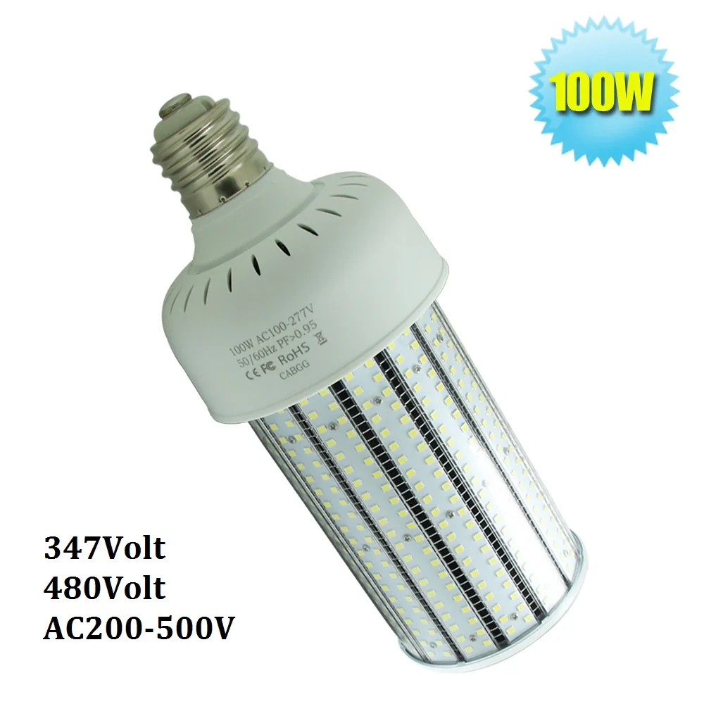 400W Metal Halide Replacement LED 100W Yard Light 200~500VAC E39 480V ...