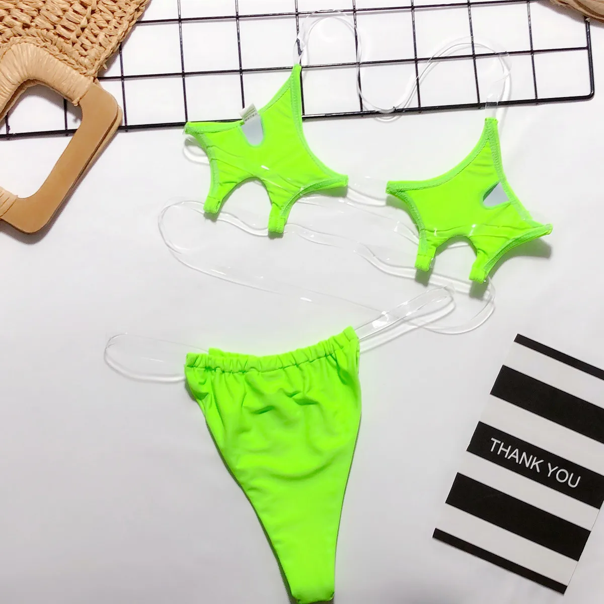 Wholesale Bikinis Set At 2001 Get Sexy Neon Metallic Micro Thong Bikini 2020 Lady Swimwear