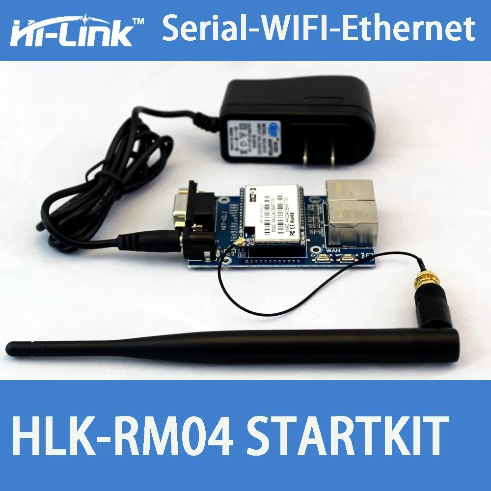 Kit de Inicio de módulo WiFi, serie Ethernet rs232/rs485, con HLK RM04 ...