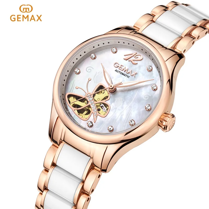 GEMAX Women Watches For Women, Luxury Waterproof Automatic Mechanical ...
