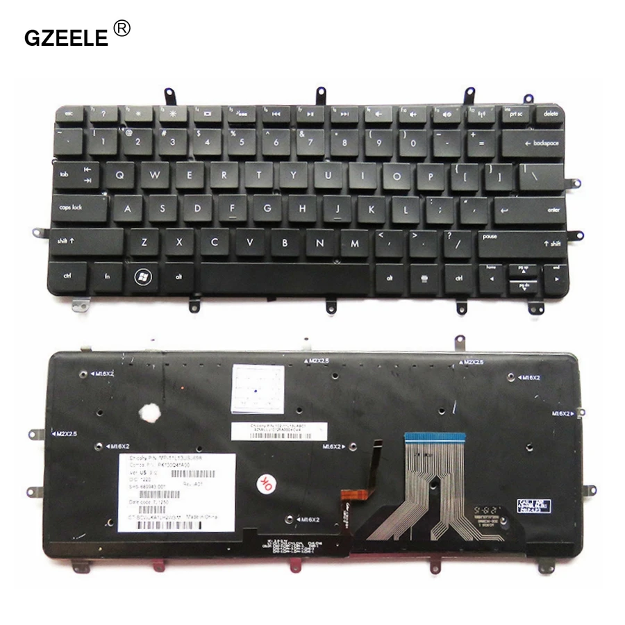 GZEELE-clavier-am-ricain-r-tro-clair-pour-ordinateur-portable-anglais ...