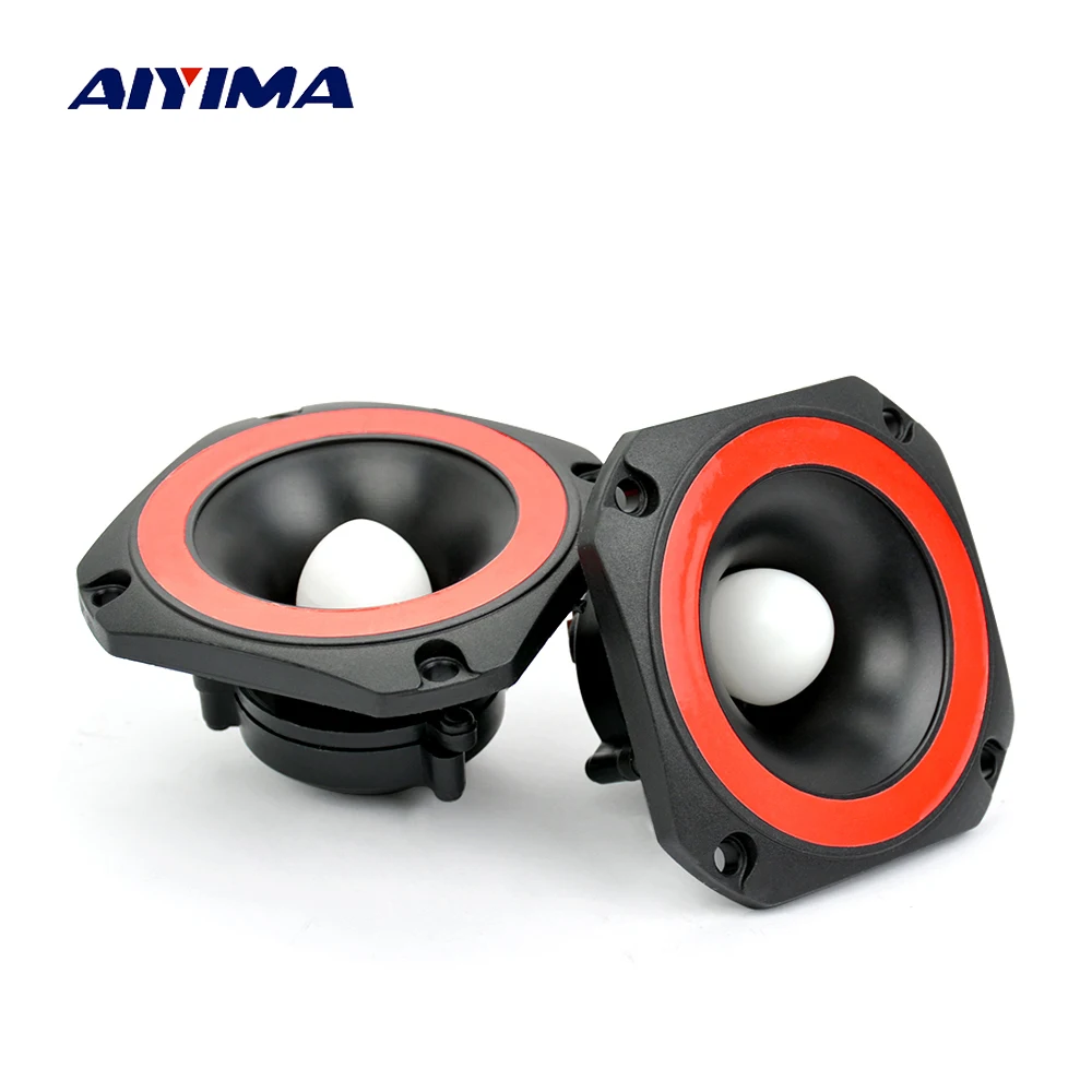 Aiyima 2PCS 4inch Car Subwoofer Tweeter 4 Ohm 50W Colorful Flash Treble ...