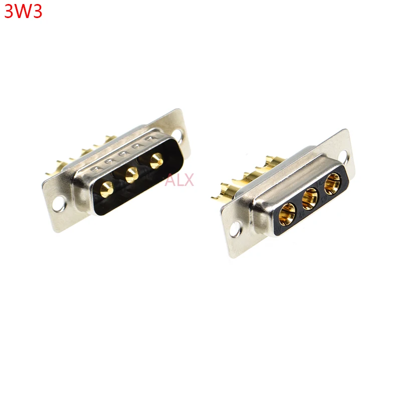 1PCS-Gold-plated-MALE-FEMALE-high-current-CONNECTOR-3W3-30A-D-SUB ...