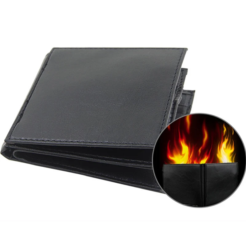 Flame Wallet Magic Trick Novelty Leather Wallet Illusions Accessories ...