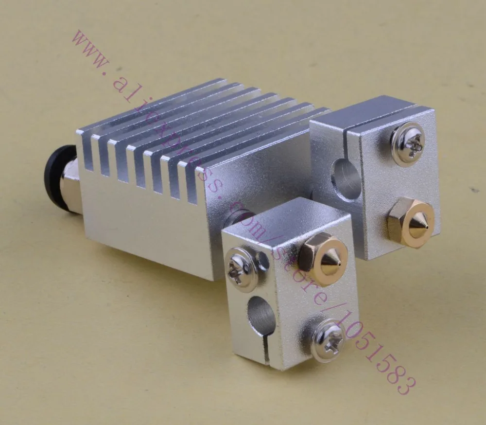 Chimera Hotend- Clone Multi-extrusion V6 Dual Head Extruder HotEnd, 0.3 ...
