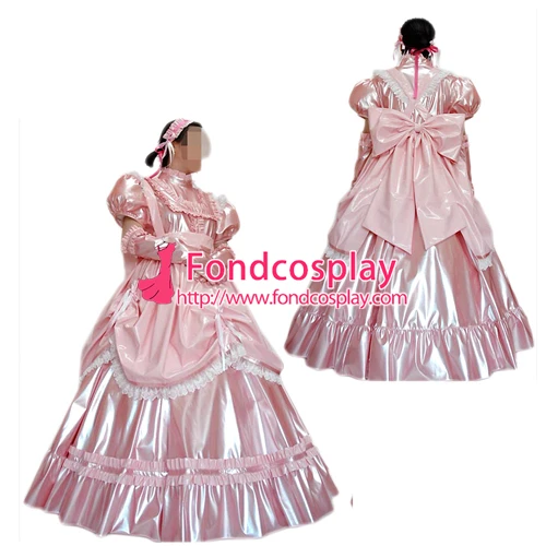 Sissy maid pvc dress lockable Uniform cosplay costume Tailor made[G2458 ...