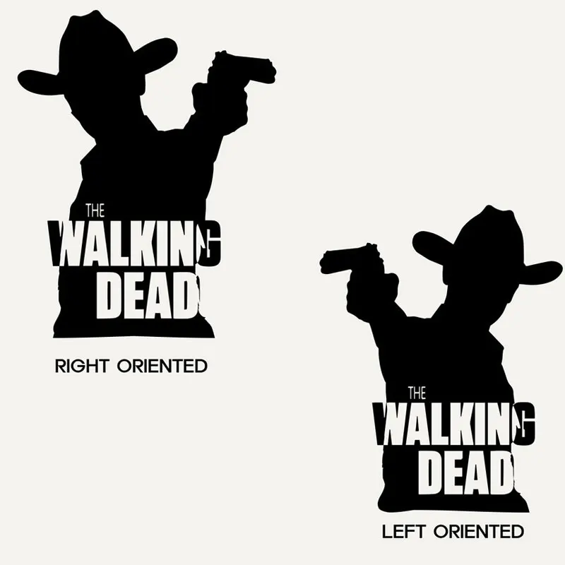 Blacked Out Rick Grimes Silhouette