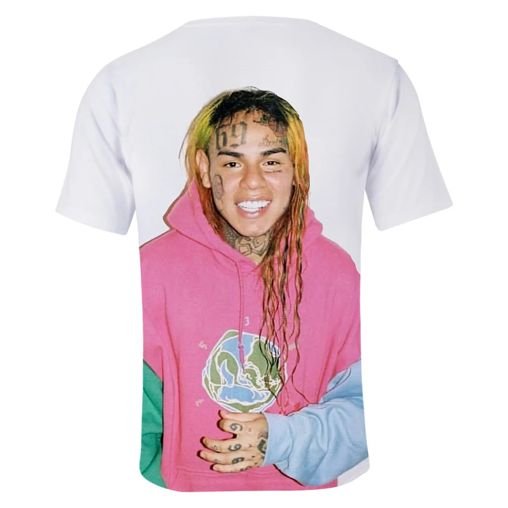 Hip Hop Rapper 69 6ix9ine Tekashi69 3D Printed T-Shirt Women Men Summer ...