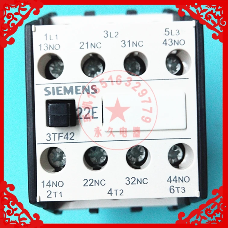 Genuine Siemens 3TF42 22E 22 0X electromagnetic AC contactor ...
