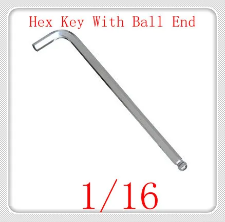 20 pcs/lot High Quality 1/16MM Hex Key Allen Wrench With Ball Tip(Ball ...