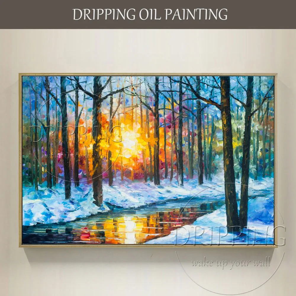 Abstract Winter Painting