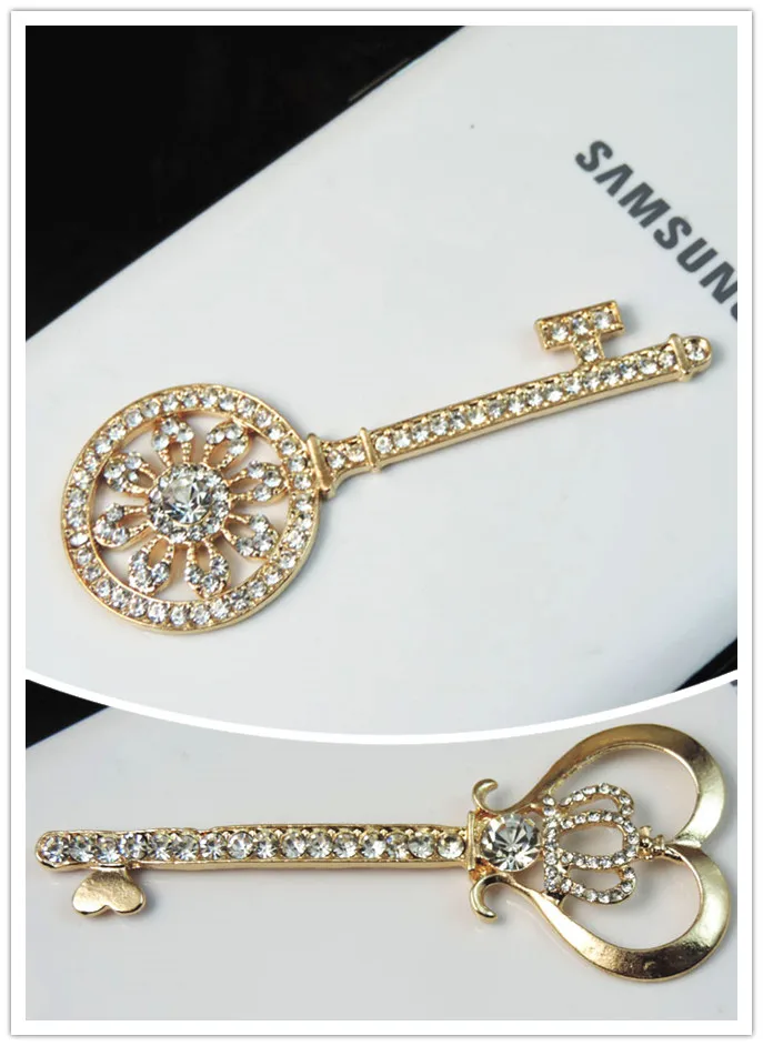8 pcs/ot Cell Phone Case DIY Charms Crown Key Decoration|crown diy|key ...