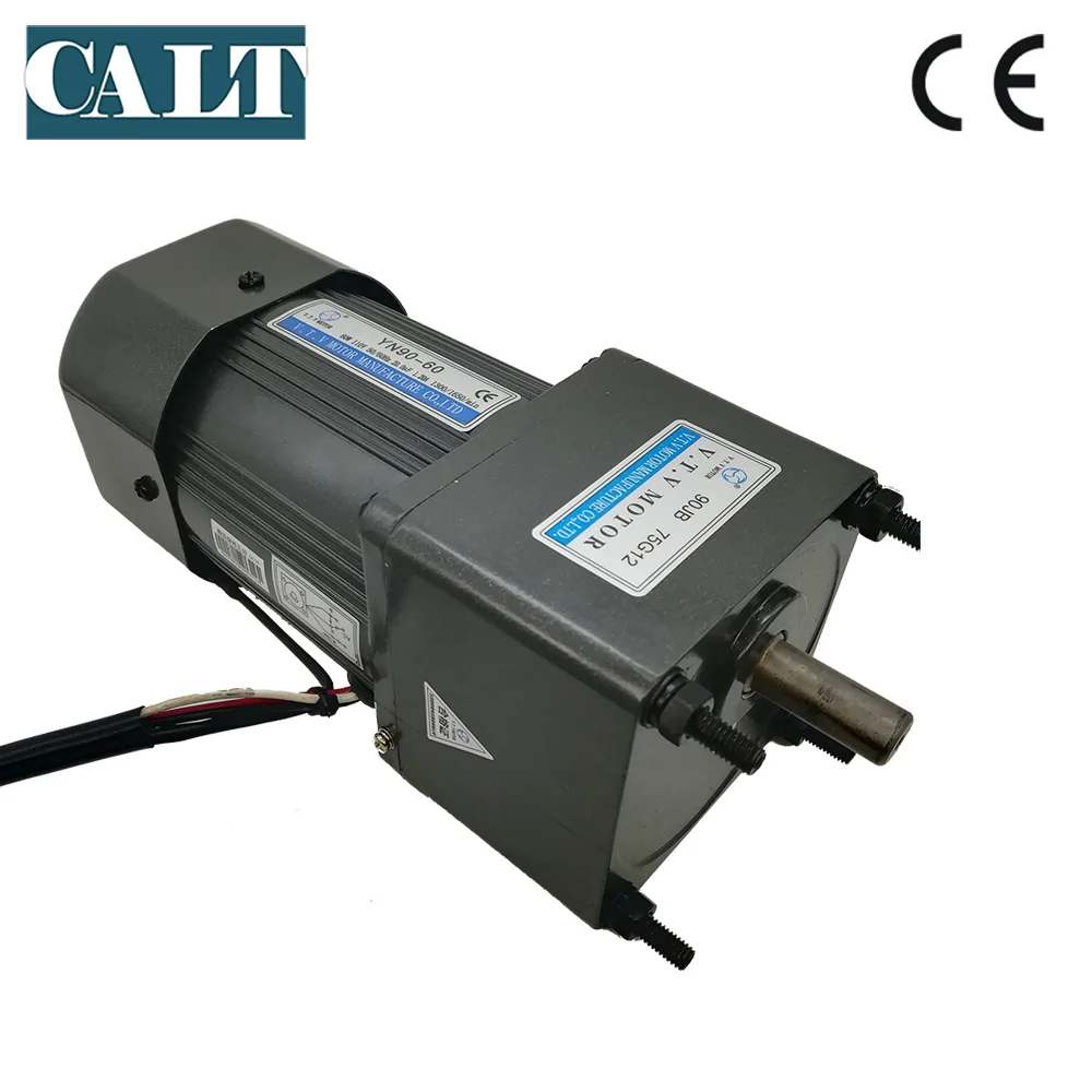 110V VTV Motor 60W Ac Gear Motor YN90-60 12mm Shaft High torque ...