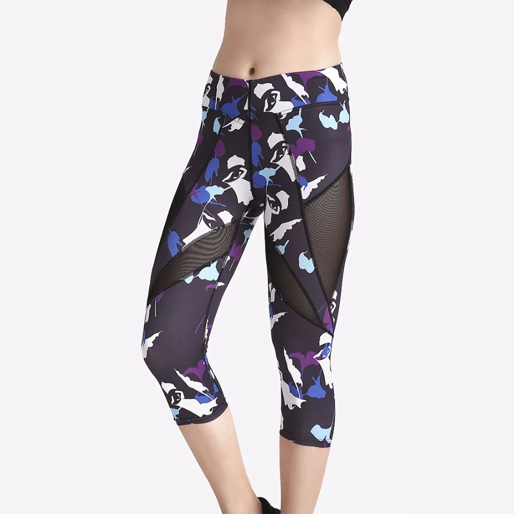 Best Selling Women Mid Calf Leggings Sexy Girls Fitness Yoga Cropped