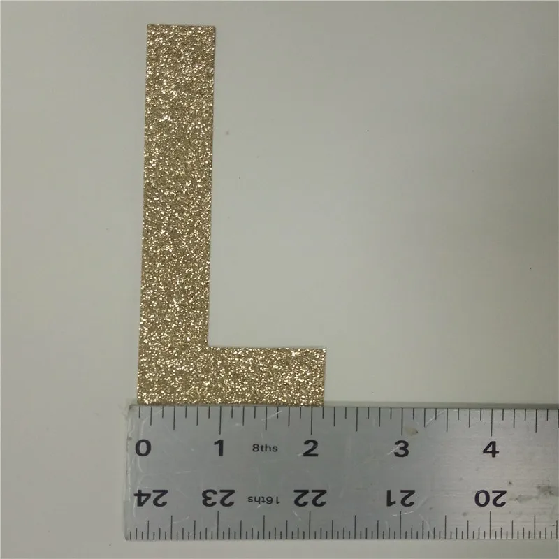 The Letter L In Glitter