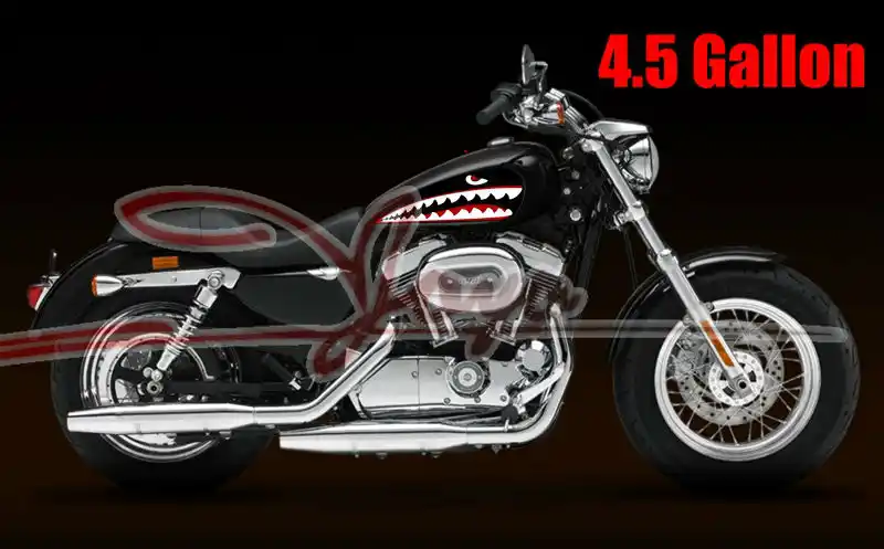 Motorcycle Gas Tank Decal Shark Decals For Harley Sportster XL883L/N/R ...
