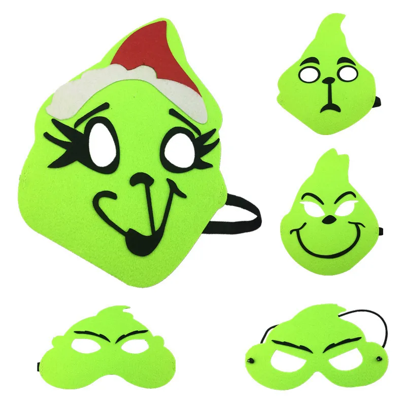 5pcs How the Grinch Stole Christmas The Grinch Cosplay Kids Birthday ...