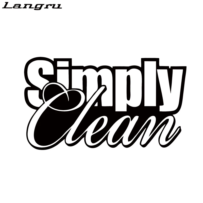 Langru Simply Clean Sticker Funny Car Styling Jdm Lowered Car Truck ...