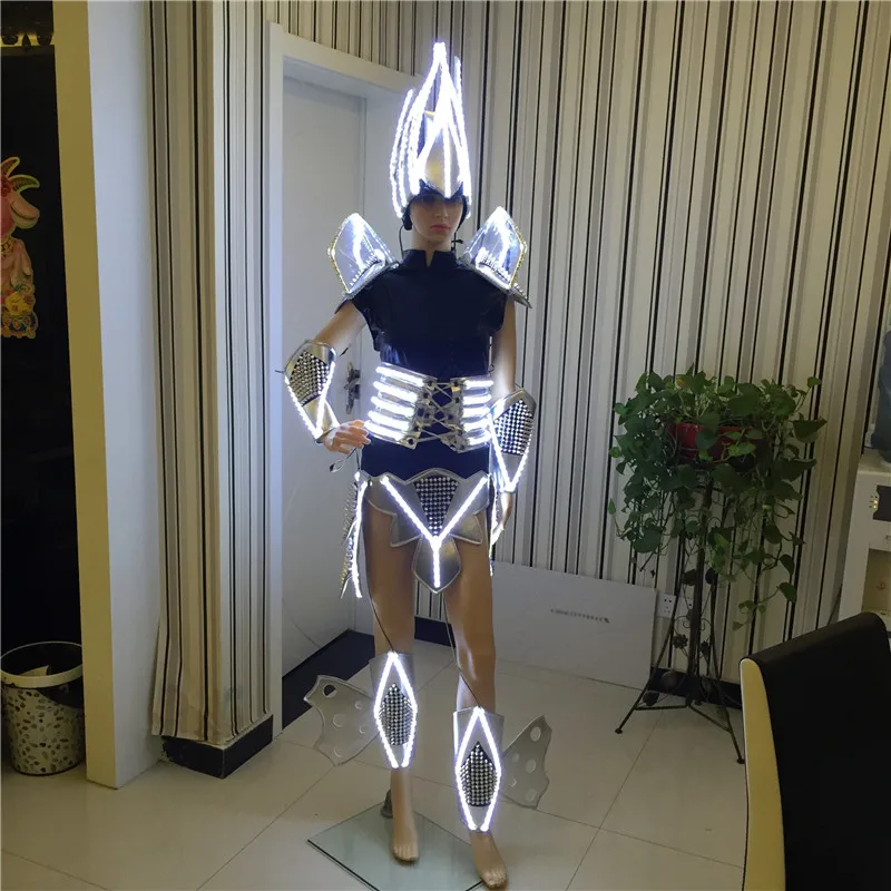 New Design LED Luminous Performance Costumes Outfit Led Light ...