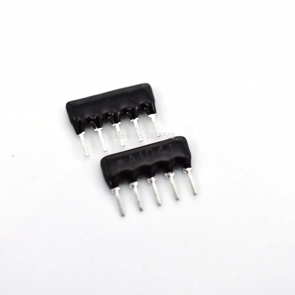 20pcs Dip Exclusion 5pin 100k Ohm 5 Pins A104j 100kr Network Resistor ...