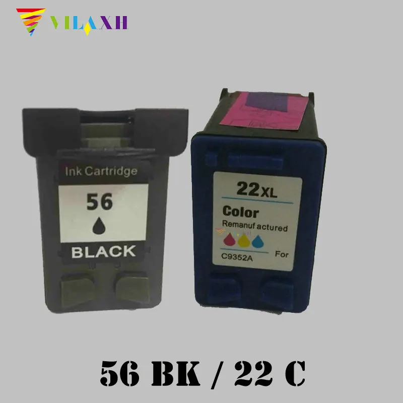 Vilaxh 56 22xl Compatible Ink Cartridge Replacement For Hp 56 22 Xl For ...