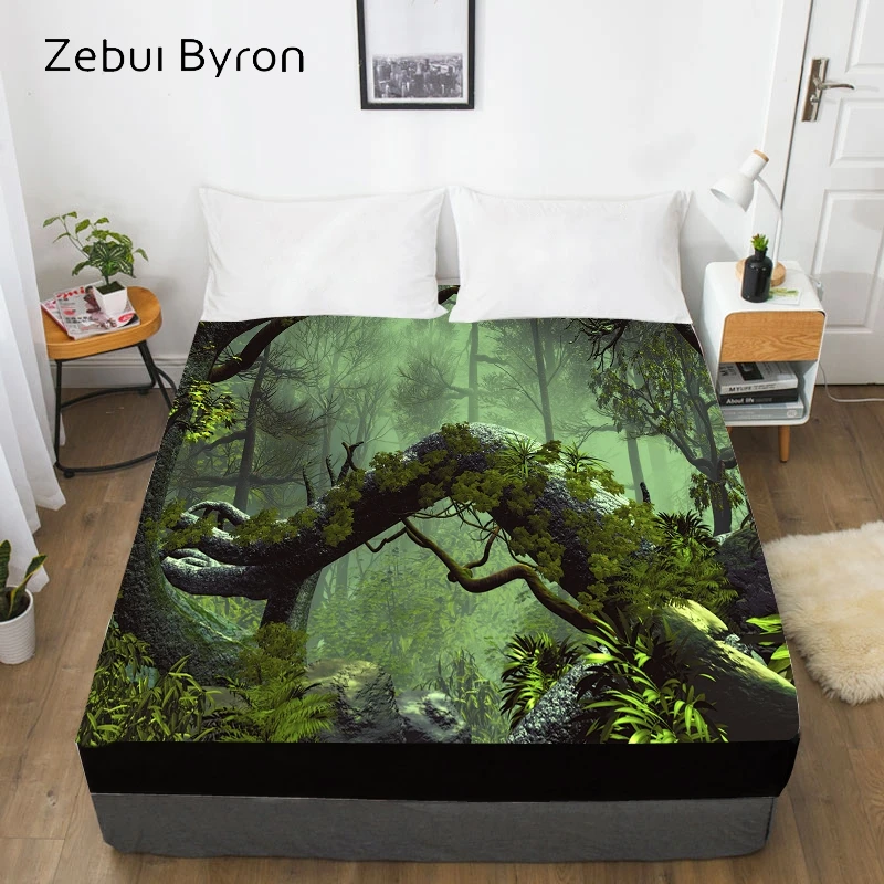 3D-HD-Digital-Print-Custom-Bed-Sheet-With-Elastic-180-150-160x200 ...